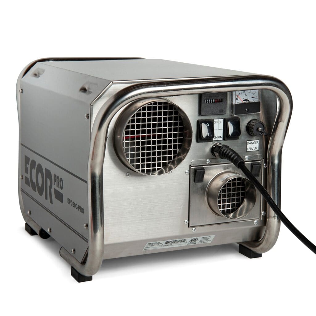 DH3500 DryFan 45 Litre Stainless Steel Dehumidifier by Ecor Pro